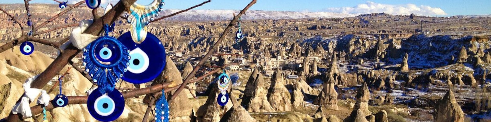 Cappadocia has really interesting and unique landscapes. One of the best views is looking over the Pigeon Valley. Also in this shot is an Evil Eye Tree, which is believed to ward off bad luck and evil spirits.
#turkey #cappadocia #snow #blue #bestof5