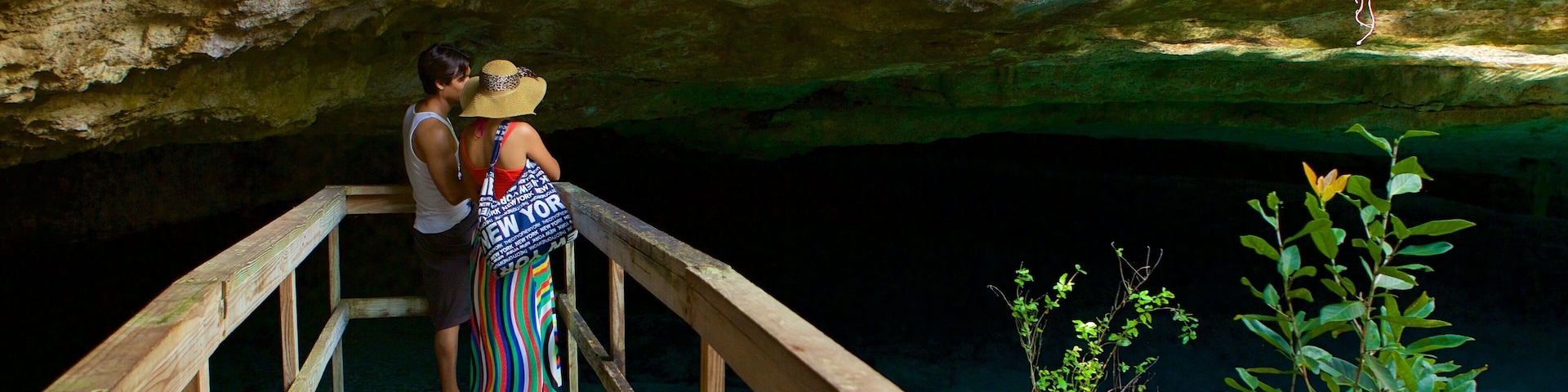 Ben\'s Cave showing views as well as a couple