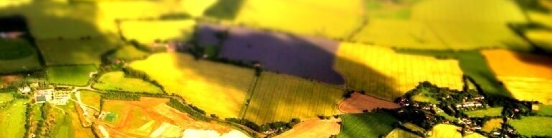 Flying from London to Dublin you take a small plane across many fields and farms. It's a beautiful flight as you look out your small portal to see the Irish countryside.