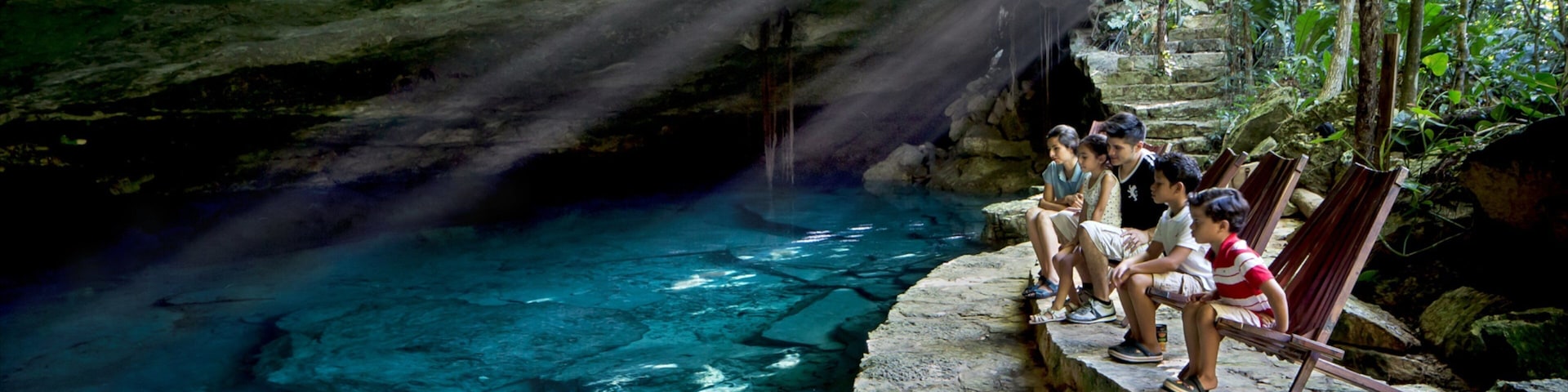 Ecopark Kantun Chi assim como crianças