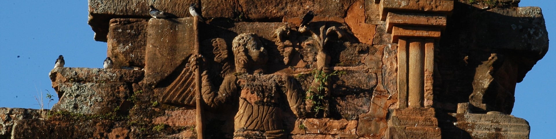 Misiones caracterizando arquitetura de patrimônio, ruínas de edifício e elementos de patrimônio