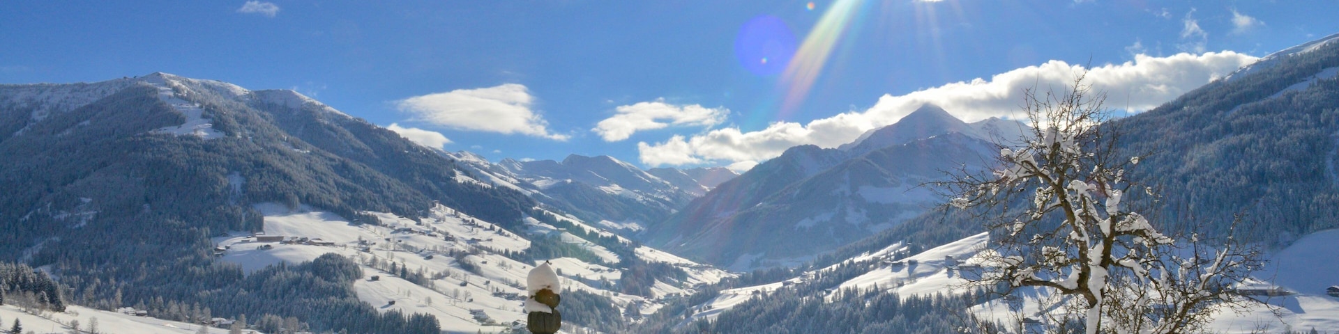 Ski Jewel Alpbachtal - Wildschoenau which includes mountains, snow and a sunset