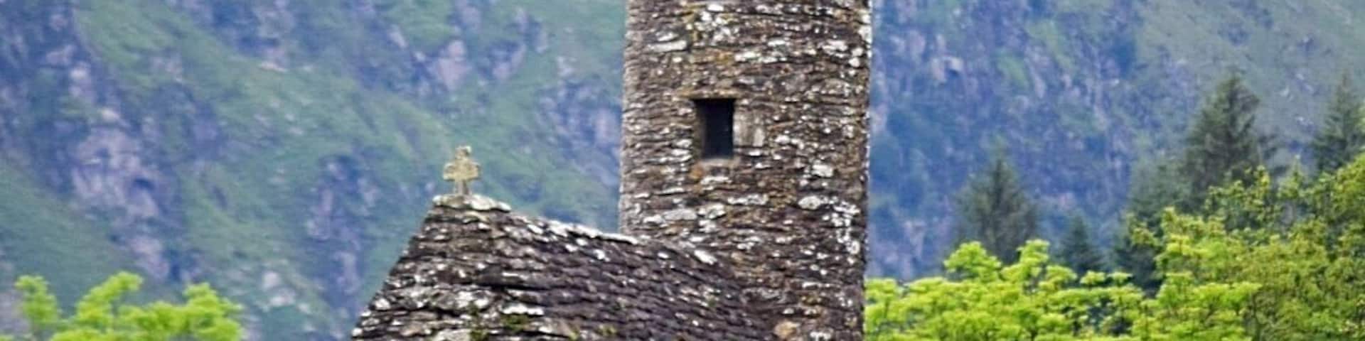 Visited Glendalough while on our pilgrimage. June 10 -19- 2017
Glendalough is a glacial valley in County Wicklow, Ireland, renowned for an Early Medieval monastic settlement founded in the 6th century by Saint Kevin.
Discover the Monastic City under the last remaining double-arched granite gateway into sanctified ground where travelers would come in search of teaching from the learned monks and scholars that lived here between the 10th-13th century AD.
Enjoy the scenic walks through oak forests, along lake-shore, or up steep mountain trail to reach panoramic views looking out over the valley