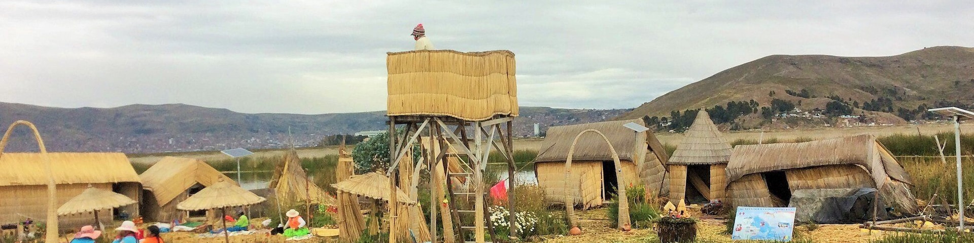 Uros floating islands in Titicaca Lake ... when I was sitting there, it felt like a small earthquake, trembling