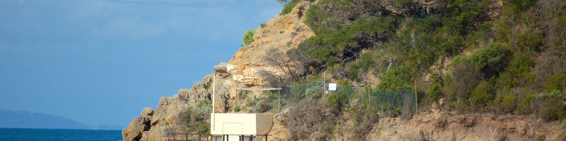 Portsea Pier which includes a beach