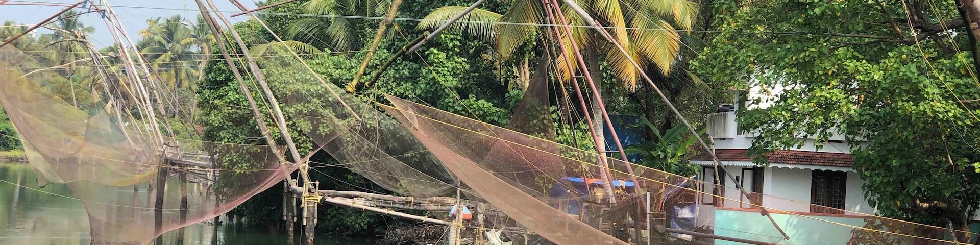 We were lucky enough to see these fishing nets in action. So interesting. I love seeing old traditions still being used today.
