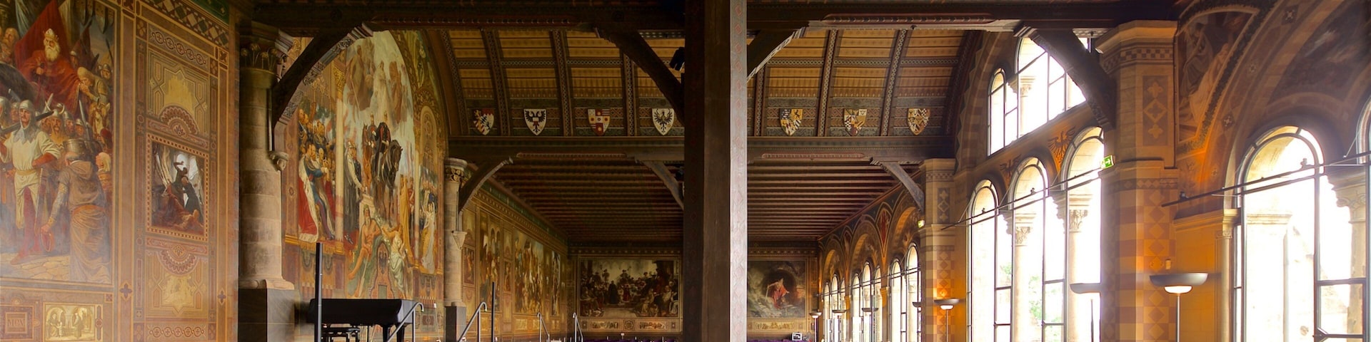 Goslar Imperial Palace featuring a church or cathedral, art and interior views