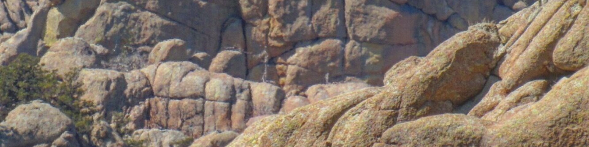 These two precariously balanced boulders are a must see in The Wichita Mountains Wildlife Refuge. Park at Sunset Pool and head west on the trail. You won't be disappointed.