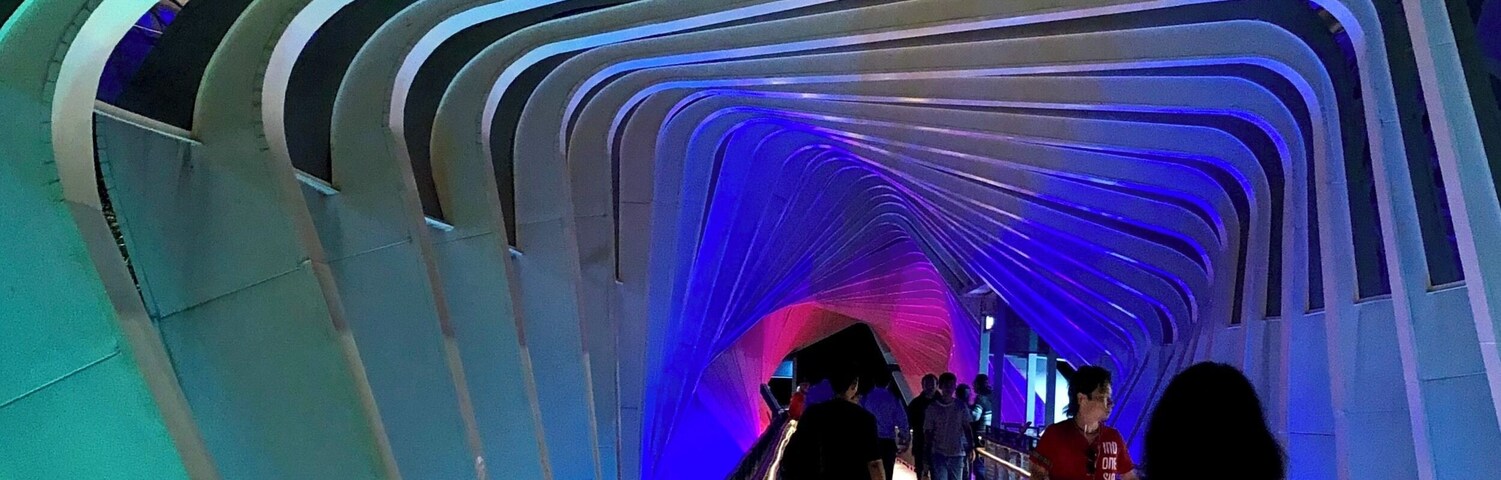 People crossing in Jakarta, Indonesia.