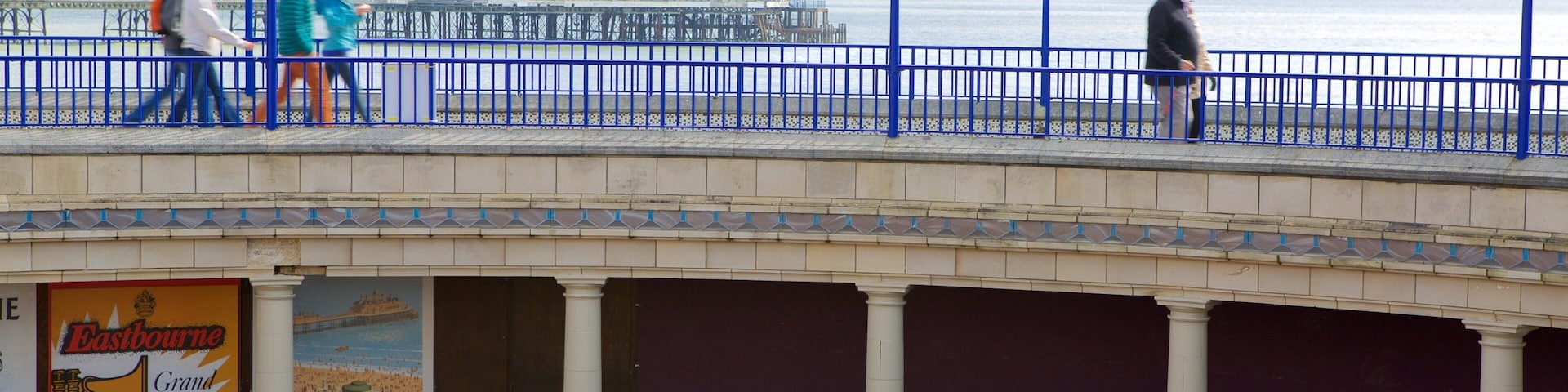 Eastbourne Bandstand which includes general coastal views