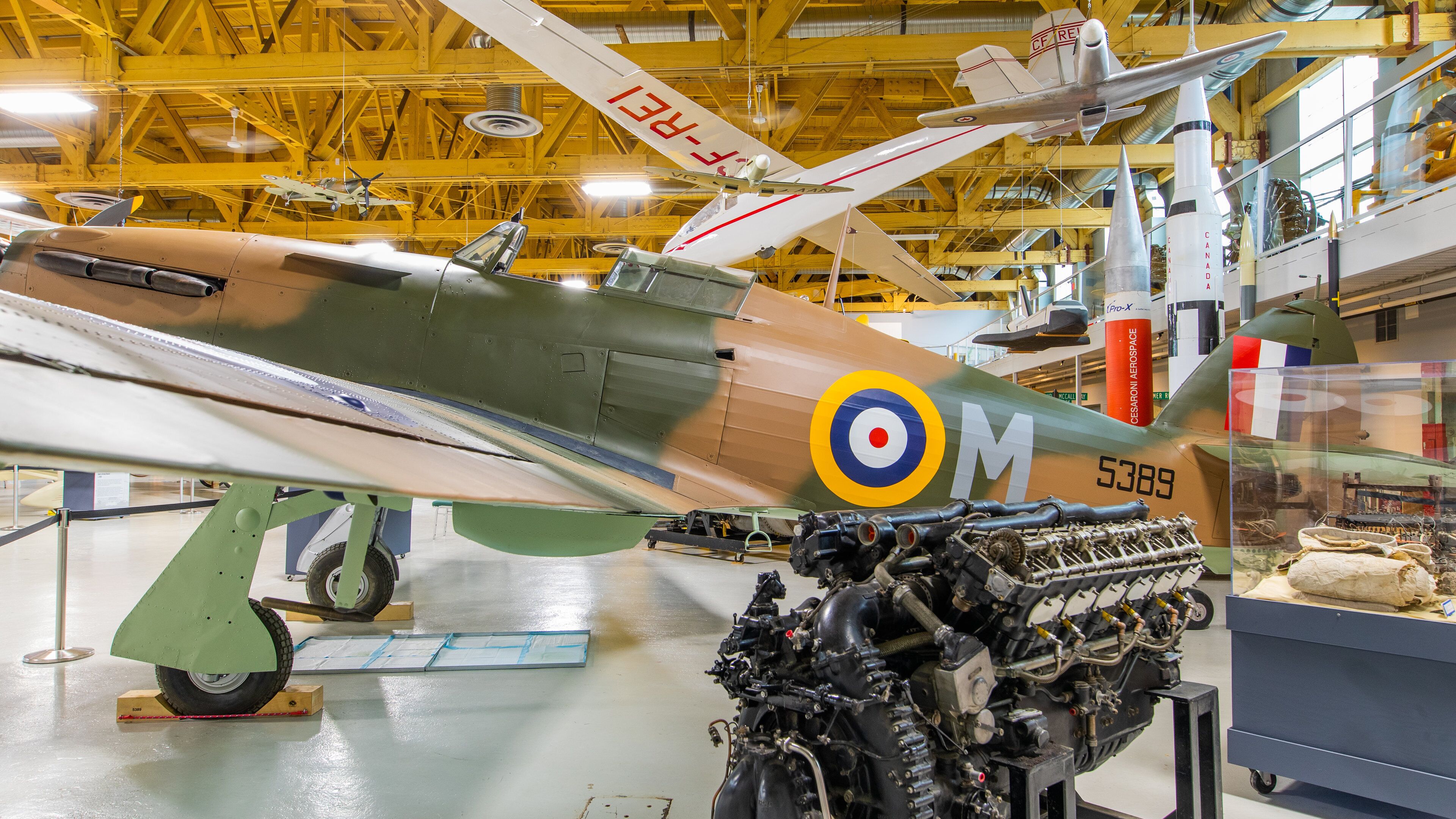 Aero Space Museum of Calgary which includes interior views