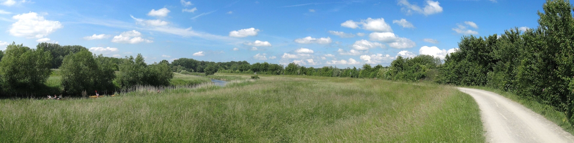 Course of the Else-Werre-Radweg between Bad Oeynhausen and Löhne