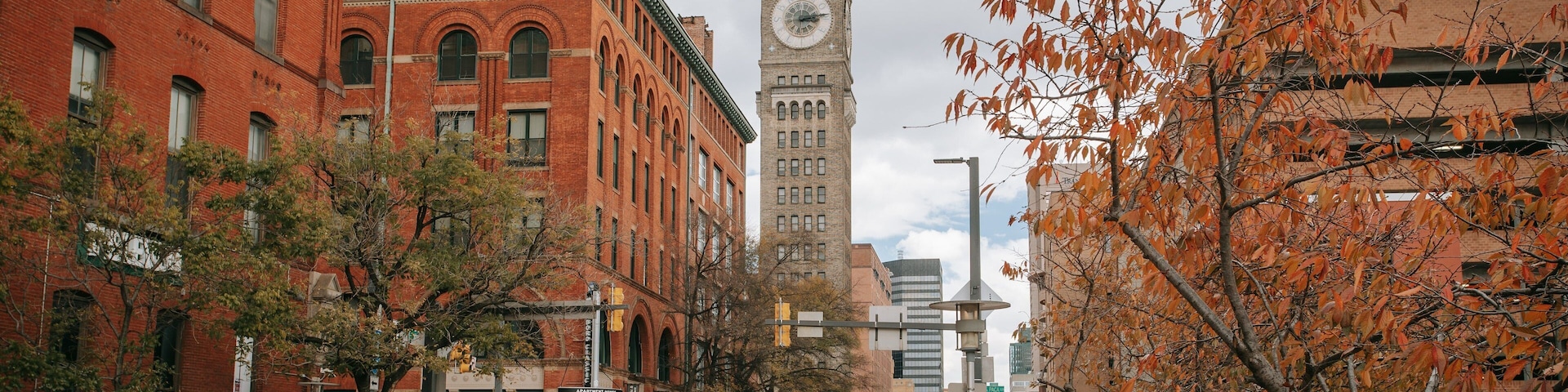 Bromo Seltzer Arts Tower showing a high rise building, heritage architecture and a city