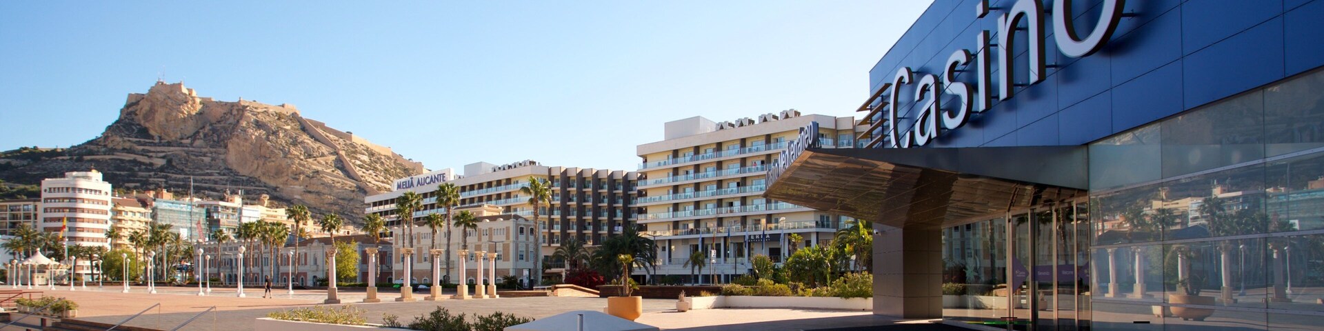 Casino Mediterraneo featuring signage