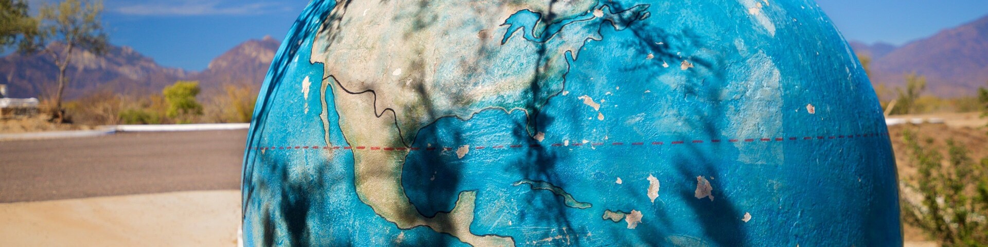 Tropic of Cancer Monument featuring outdoor art