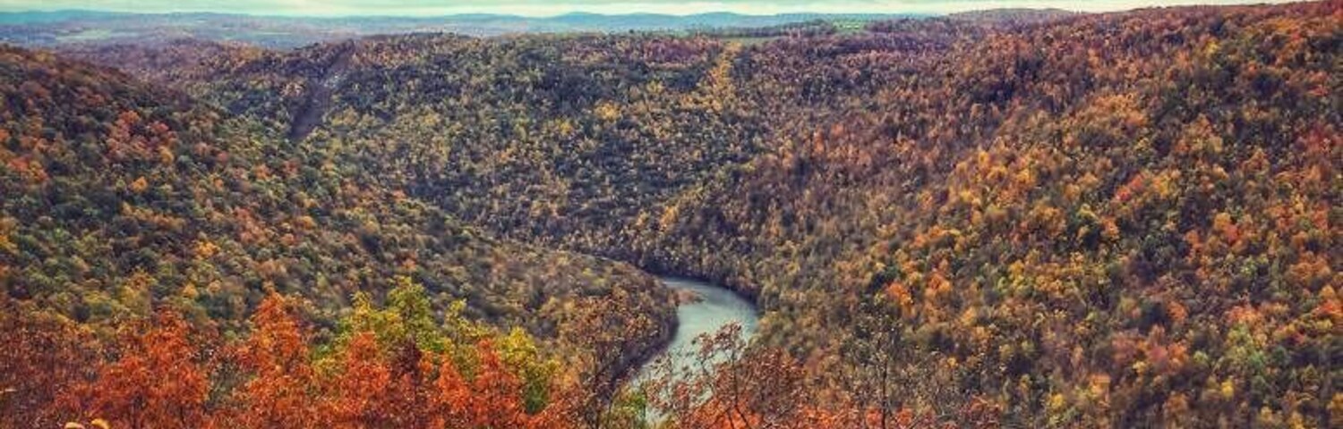 Autumn view from the overlook.