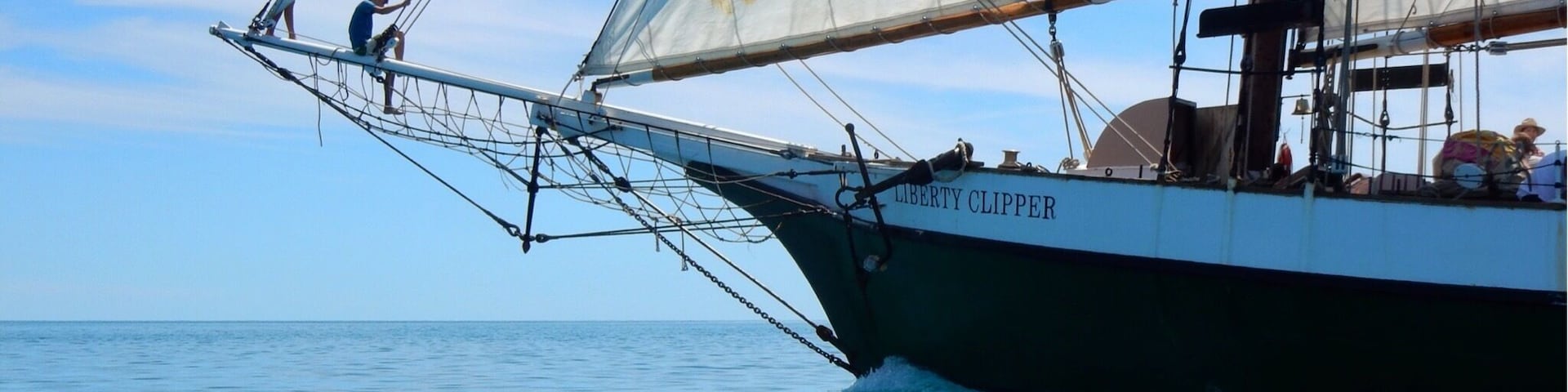 The Liberty Clipper is a 125ft Schooner Tall Ship which sails from Nassau in the Bahamas on a 5 day cruise around the islands.
What an amazing experience under full sail, all engines turned off and just the sound of the wind in the rigging and the Caribbean Ocean against the hull.
http://www.libertyfleet.com/tall-ship-cruise/cruising-grounds/bahamas
#waterlust #aquatrove