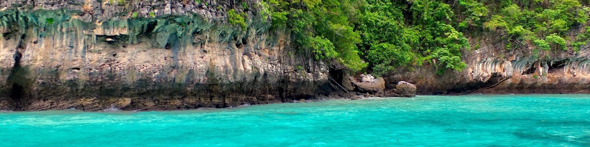 This is a beautiful cove in Koh Phi Phi