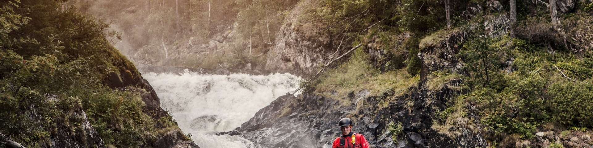 Ruka Ski Area which includes forests, rafting and rapids