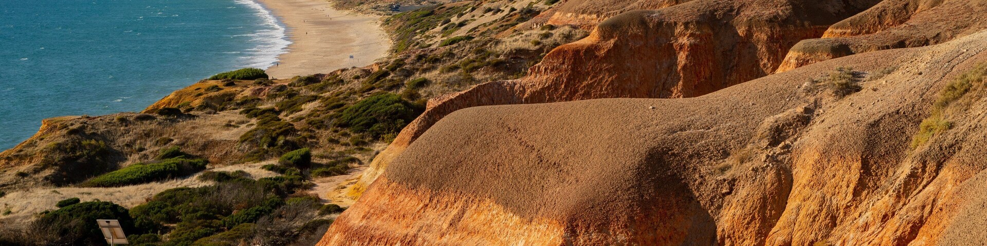 Maslin Beach featuring rugged coastline, general coastal views and a beach