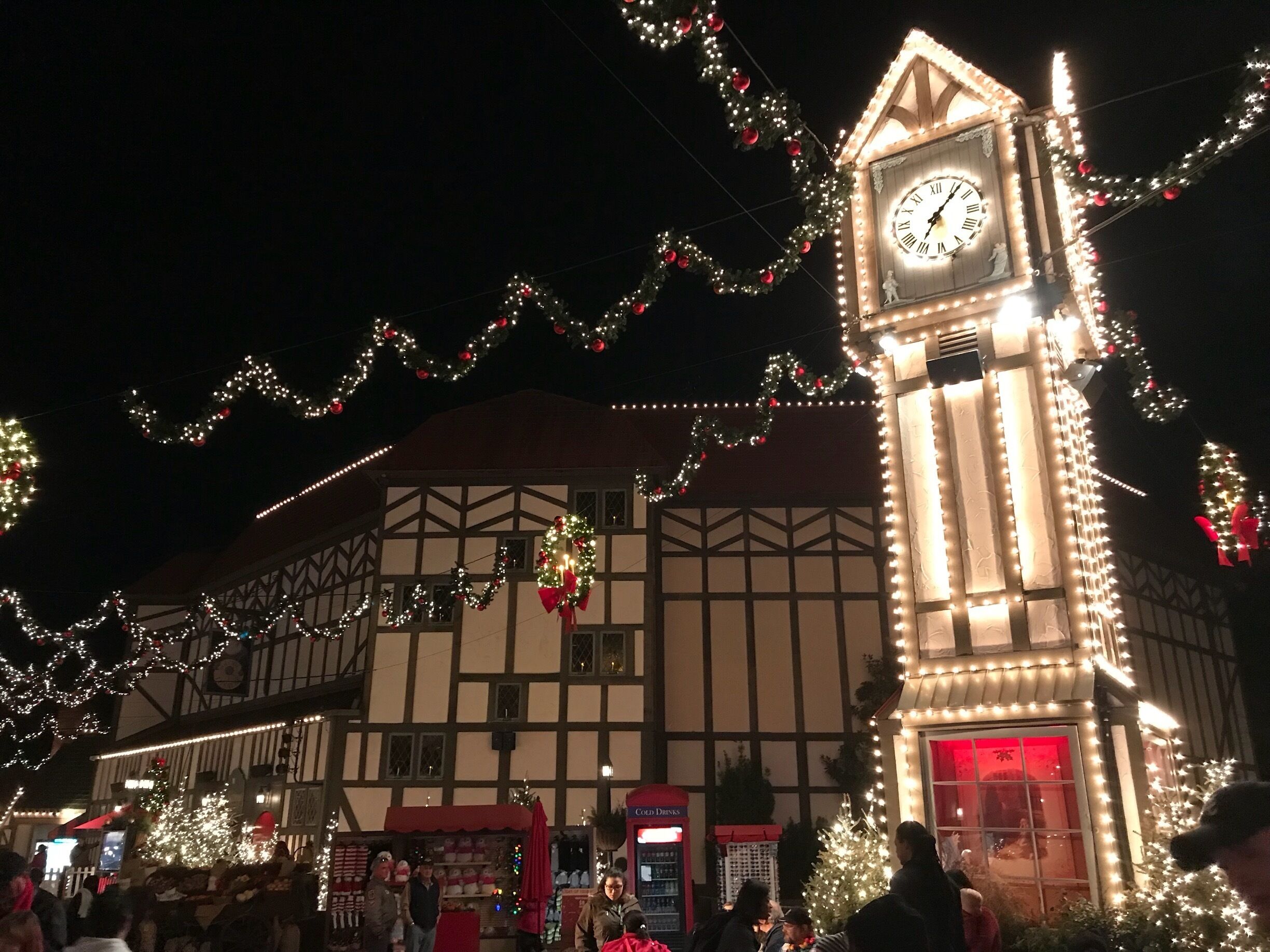 Christmas town at Busch Garden