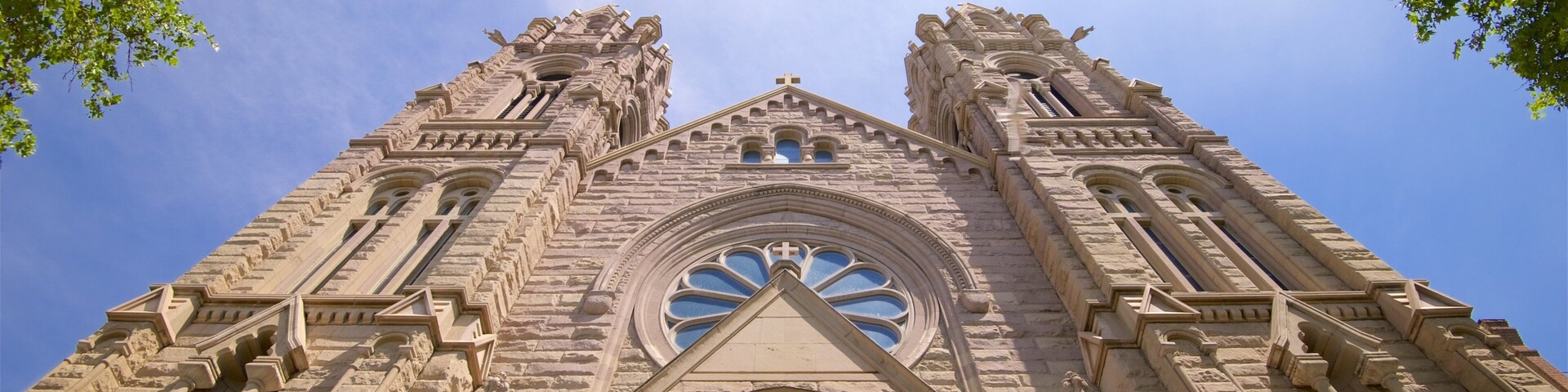Cathedral of the Madeleine featuring a church or cathedral and heritage architecture