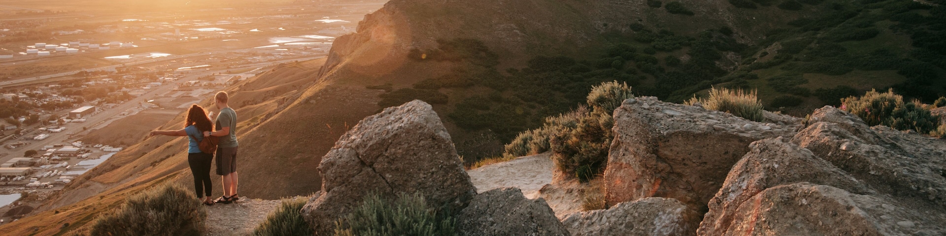 Ensign Peak Nature Park featuring views, tranquil scenes and landscape views