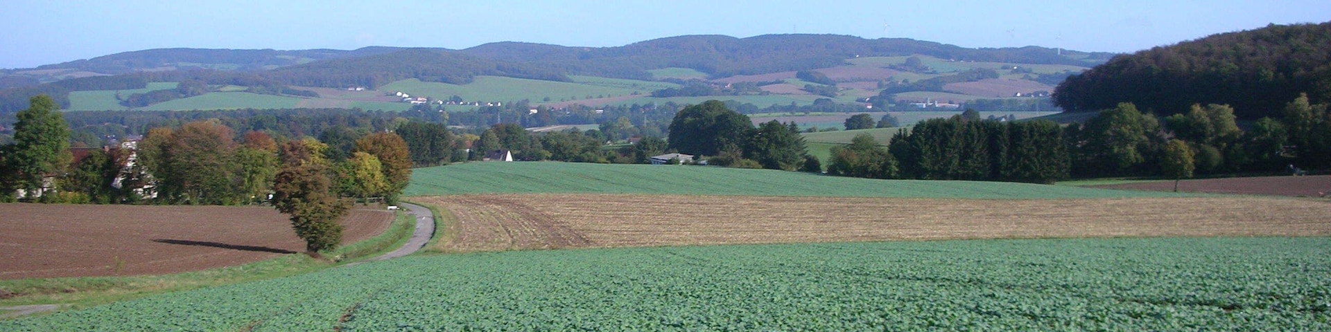 The upper Begavalley in the german district Lippe near by the hanseatic town Lemgo