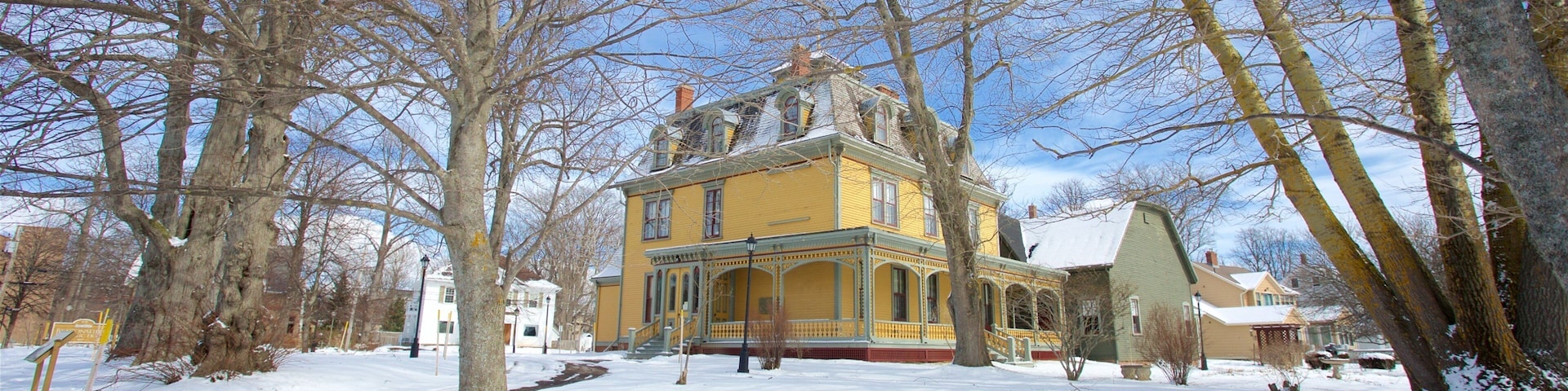 Beaconsfield Historic House which includes snow and a house