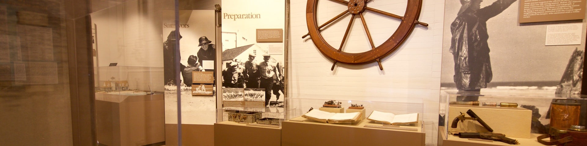 Old Coast Guard Station showing interior views