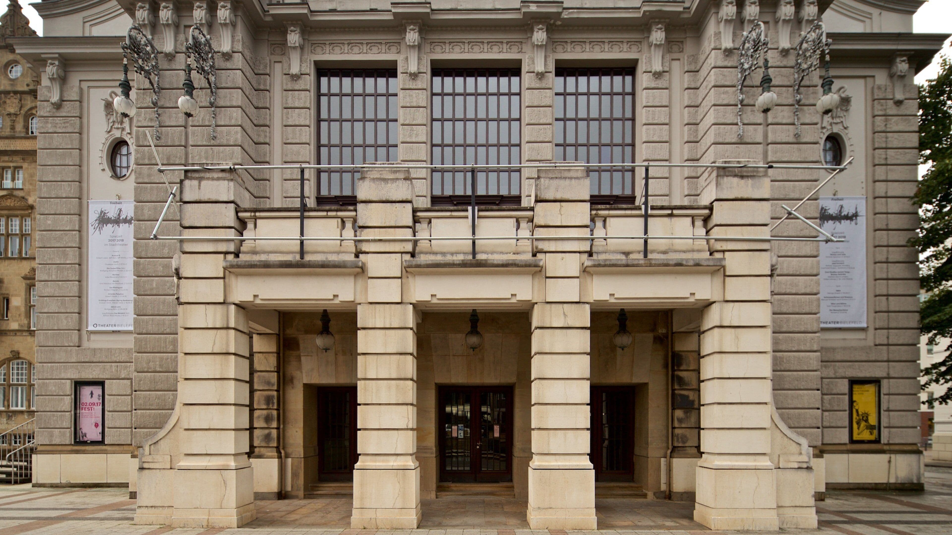 Theater Bielefeld which includes heritage architecture