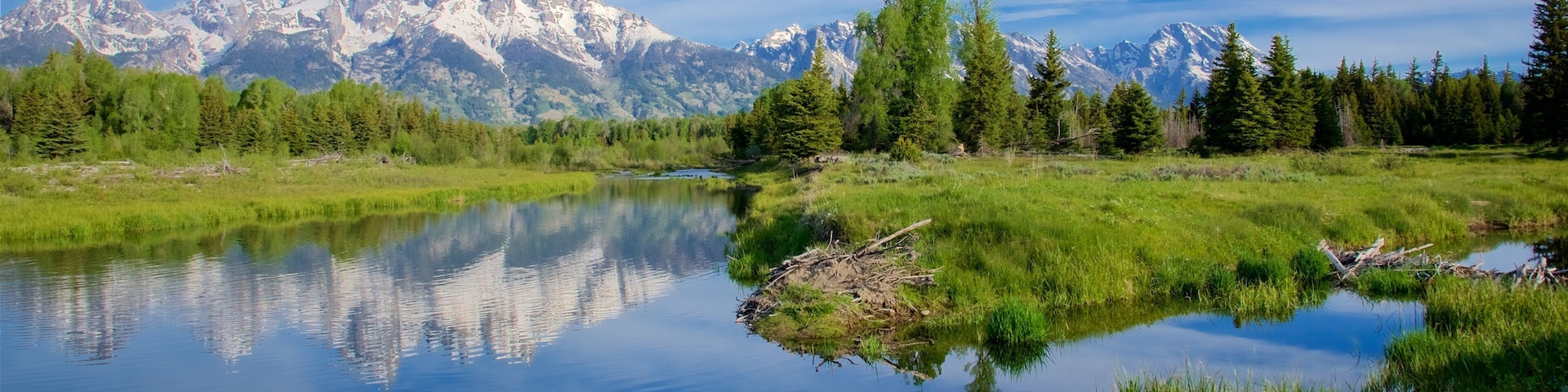 Aterragem de Schwabacher caracterizando montanhas, paisagem e cenas tranquilas