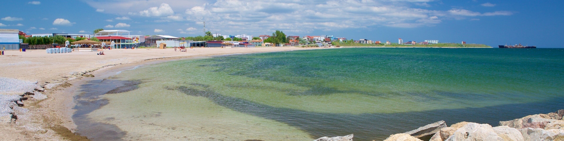 Costinesti Beach featuring a beach and general coastal views