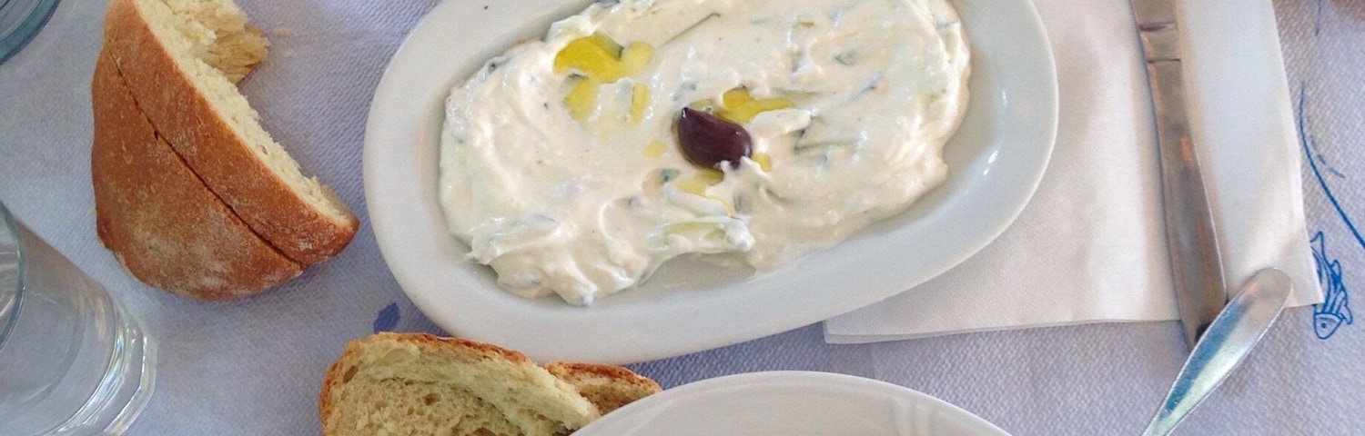 Simply Greek food #greeksalad #tzatziki #octopusinvinegar #delicious