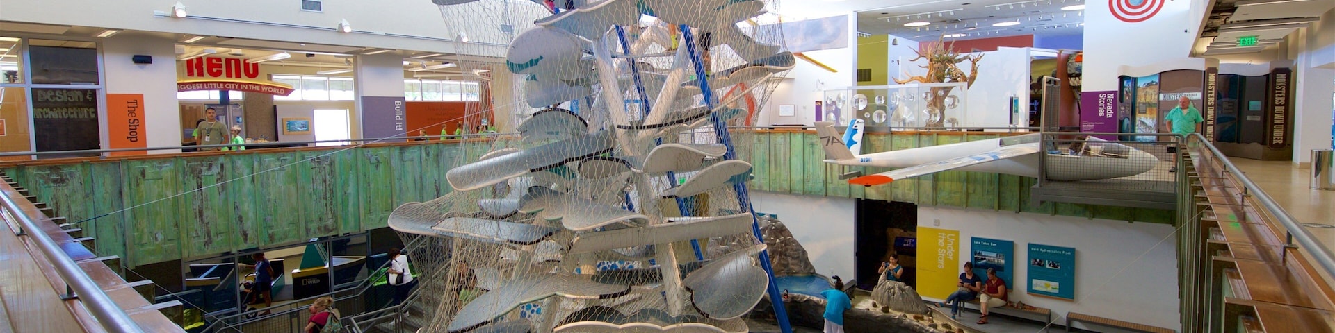 Terry Lee Wells Nevada Discovery Museum showing a playground and interior views