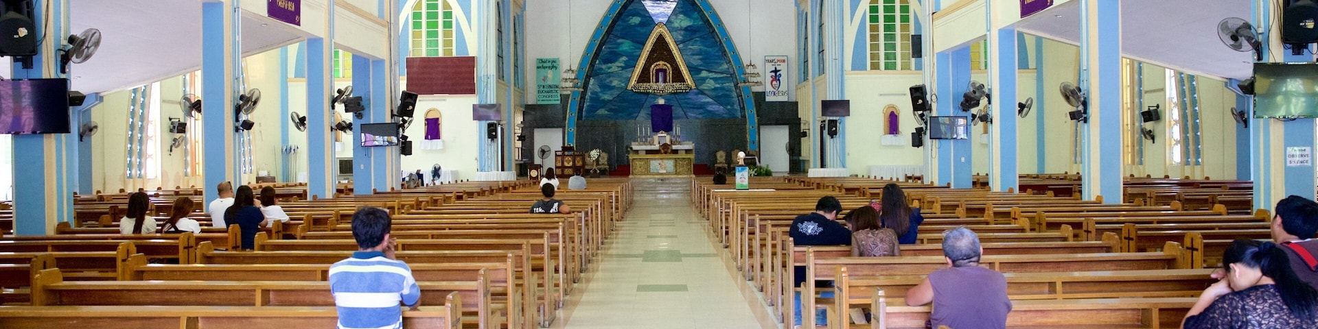 Our Lady of the Rule Church showing interior views, religious elements and a church or cathedral
