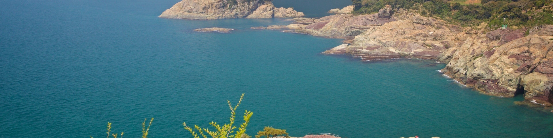 Sinseondae Observatory featuring rocky coastline, general coastal views and landscape views