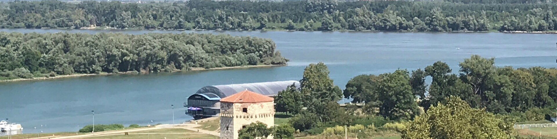Confluence of Drina and Danube in Belgrade