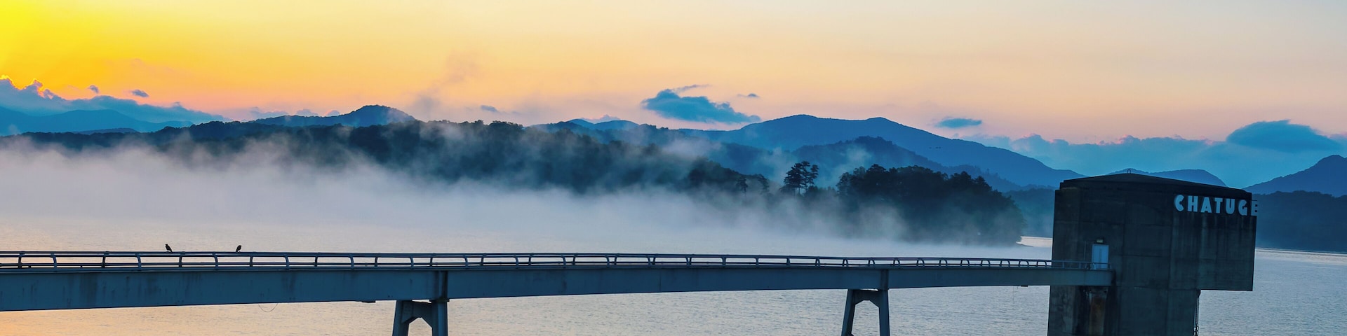 beautiful scenery during sunrise