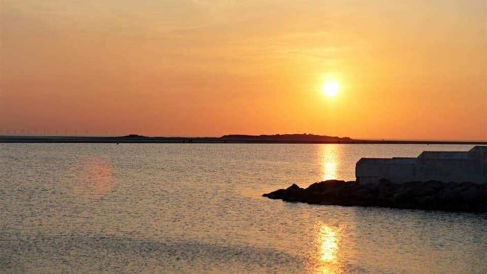 Sunset across the Marine Lake, West Kirby