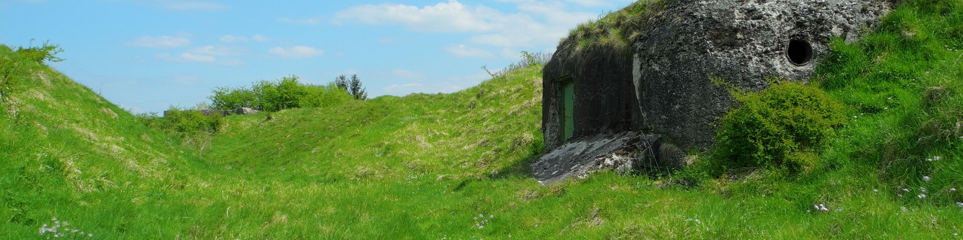 This file was uploaded with Commonist. Fort de Meroux : dans la rue du rempart (HDR).