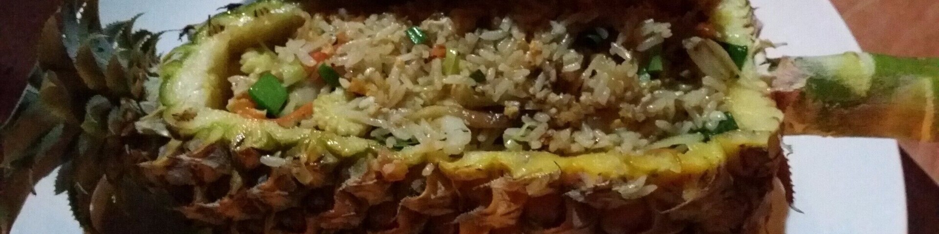 All Thai-ed up at Nok's Seafood. 
I tasted the best and perfect pineapple baked rice. Location: Not to be confused with another restaurant called Nok & Joe's, it is the first restaurant next to car park on the right-hand side.