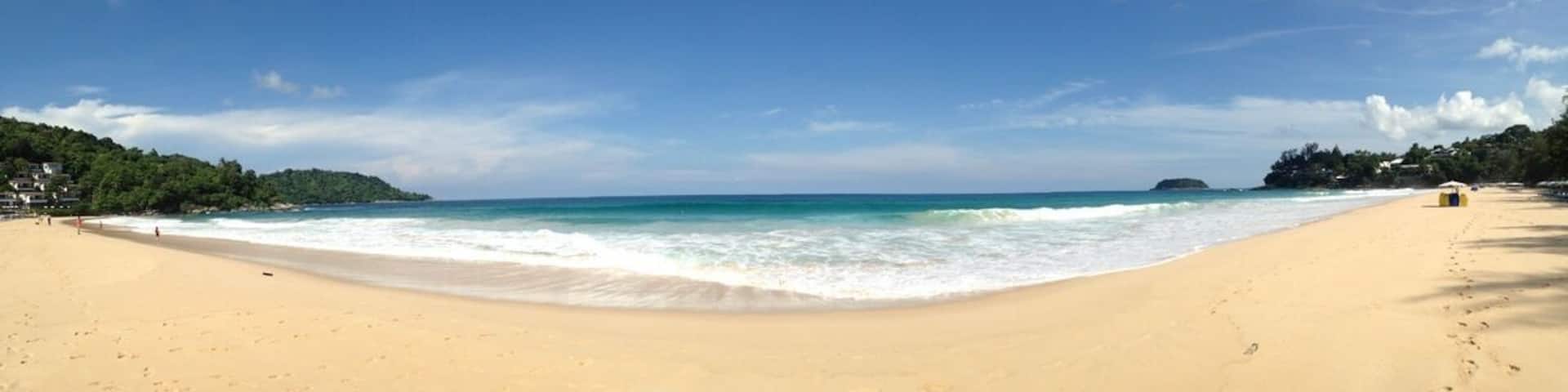 This was the view for our morning swim today. This is a very clean beach, but at times there can be some plastic in the sea. Very unfortunate. If you have the budget, this would be a great area to stay at in Phuket. It is quiet and relaxing. You are also not far from Kata beach which has more of a nightlife if you need it. #Beach