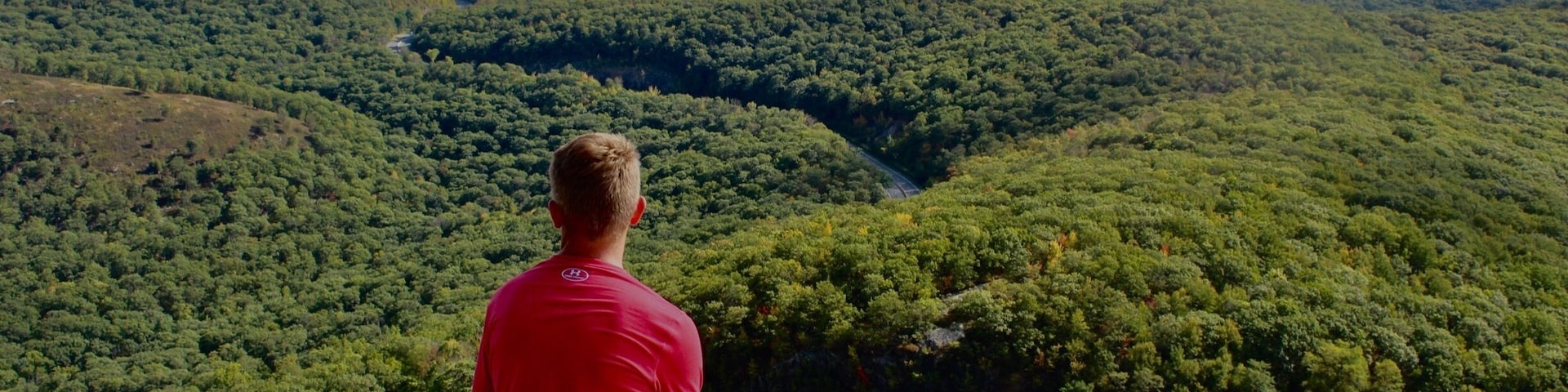Little mountain range outside West Point. Parking lot on side of highway where one trail starts, leads you up to a couple of nice lookouts over Hudson River or landscape as seen in picture. About 2 hour hike to look around whole trail.