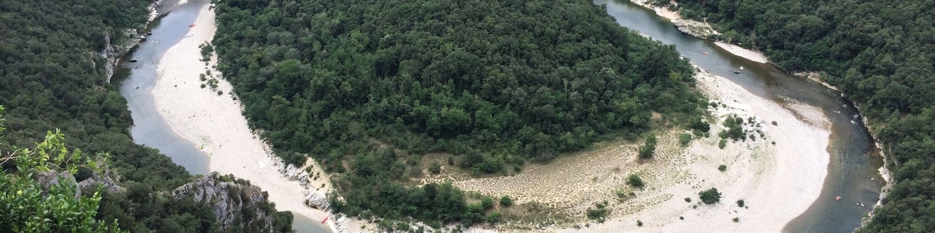 Ardeche River in France, fabulous place for kayaking and micro-light flying. #river challenge