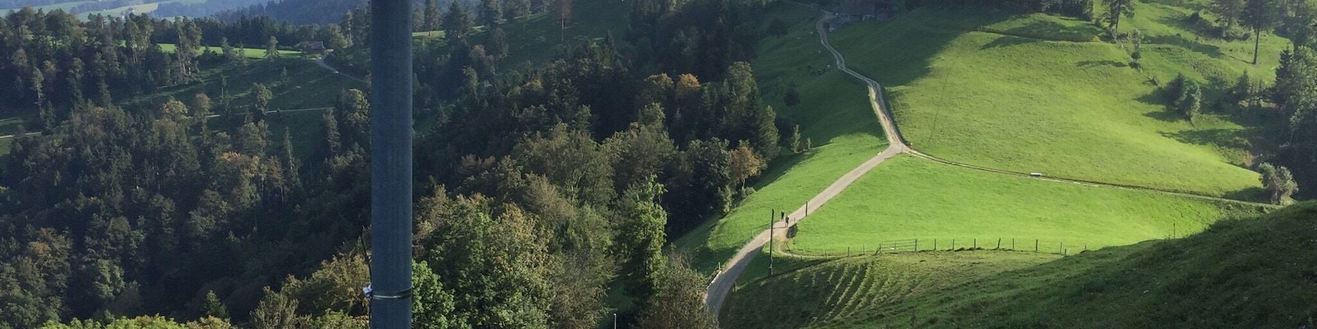 NO EDITING: stunning view from the top of the hill Schlosshöchi. Unfortunately just accessible by foot. You have to walk all the way onto the hill....