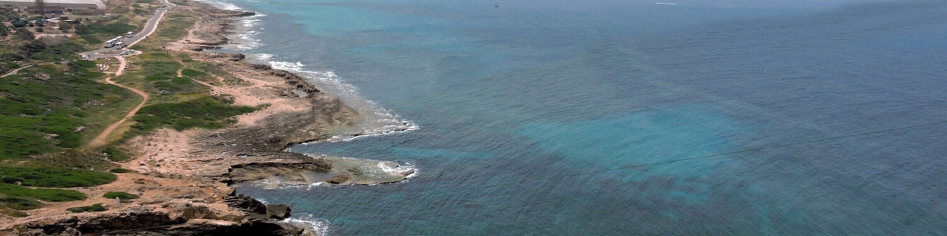 Rosh Hanikra Caves Near Border