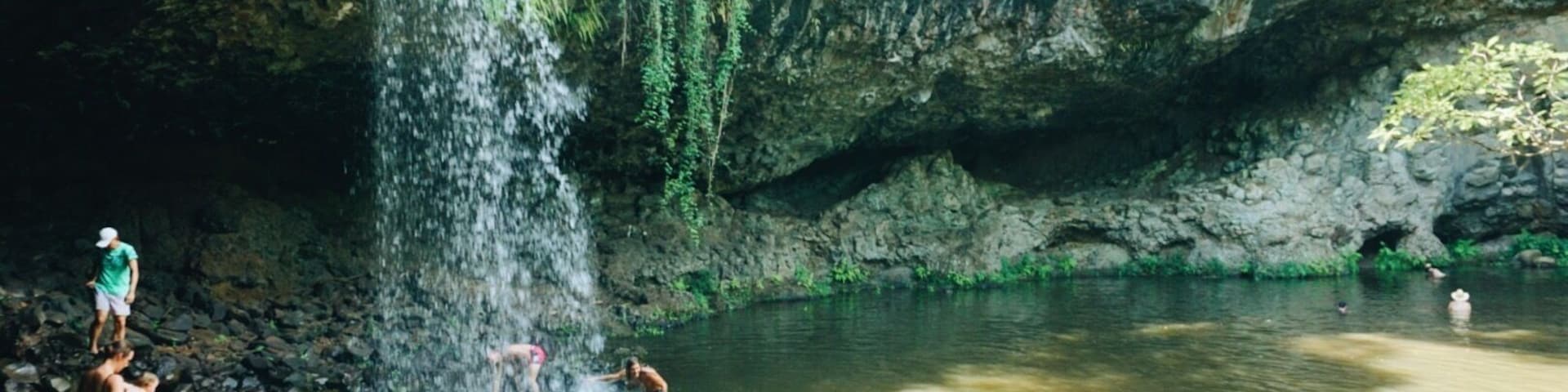 After a small but muddy hike (and a bit of rain in the morning) we came up to the beautiful Killen falls. There are no crocs (unlike many other places in Australia) so it was a beautiful day of swimming under the waterfall and in the swimming hole. To my surprise the falling water was warm! Stop off after in Balgowlah (about a 15 min drive from the falls) for some lunch #waterlust #waterfall #endlesssummer #hiking
