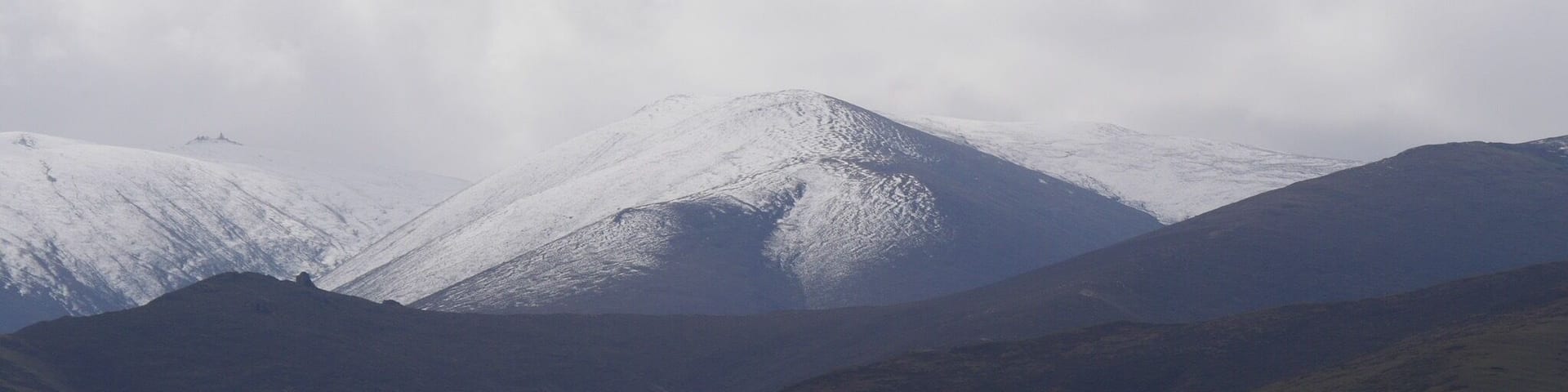 Qilian Mountains as seen from Qinghai Lake.
