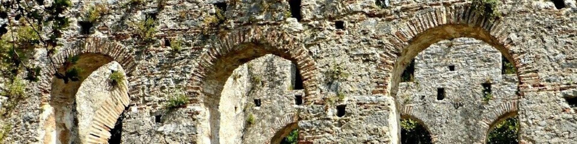 The Basilica at the UNESCO World Heritage site of Butrint in Albania. If you love ruins, especially ruins that you can visit while walking through lush forest then this is the site for you.